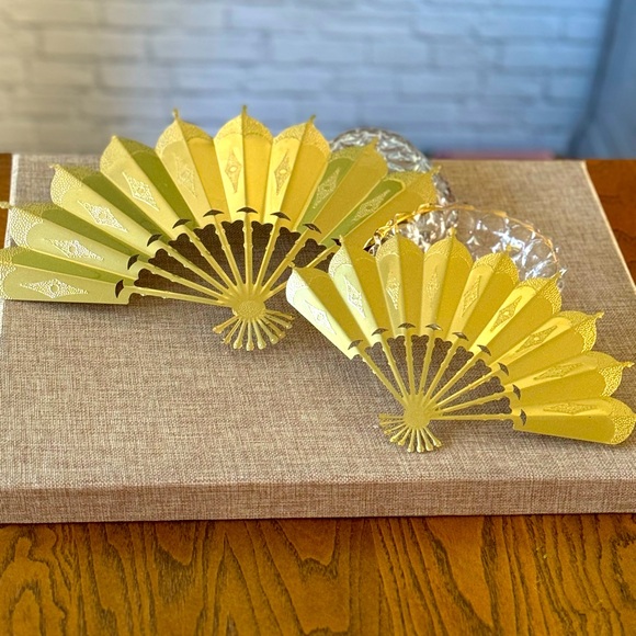Accents | Gold Fans Mid Century Gold Tone Wall Hanging | Poshmark